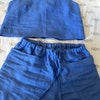 Cornflower Blue Linen Fabric by the Metre. Softened Linen Fabric by the ...