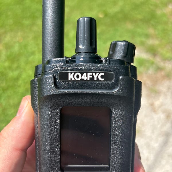 Custom Call Sign Sticker for Ailunce HA1G | Laser Engraved Radio Label ...
