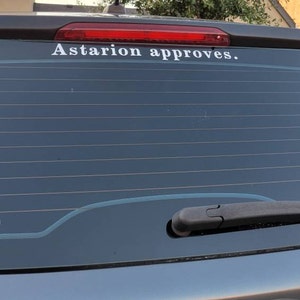 Baldur's Gate 3 Vinyl Decal Companion Approves Disapproves BG3 Astarion ...