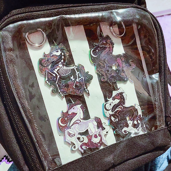 GRADE B Wicked Unicorn D Rainbow Metal Anodized Enamel Pin - Etsy