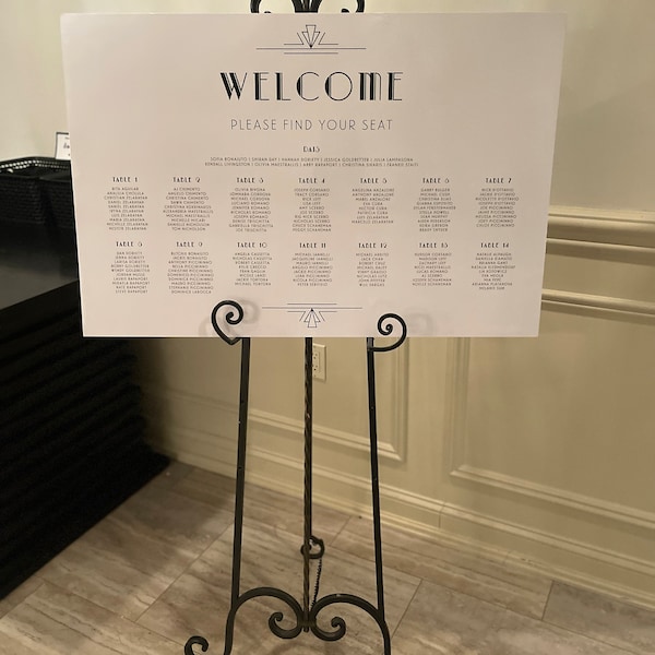 Infographic Wedding Sign, Unique Wedding Welcome, Fun Wedding Sign With ...