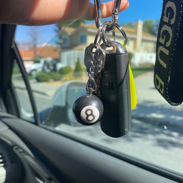 8 Ball Keychain - Charm -purse Charm - Billiards Accessories - Magical ...