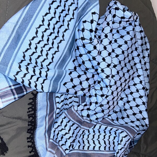 Original Palestinian Keffiyeh | Jordanian Hatta | Black and White ...