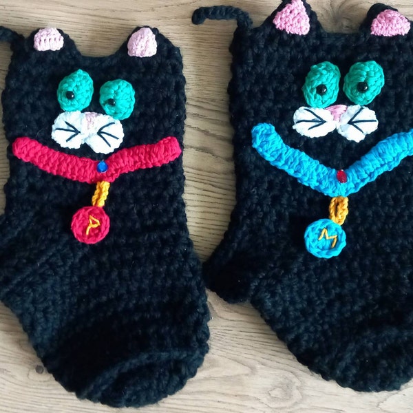 Crochet Pattern - INSTANT PDF DOWNLOAD - Crochet Stocking Pattern - Cat ...