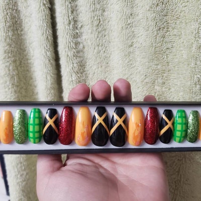 My Pebble Anime Inspired Press on Nails - Etsy Canada