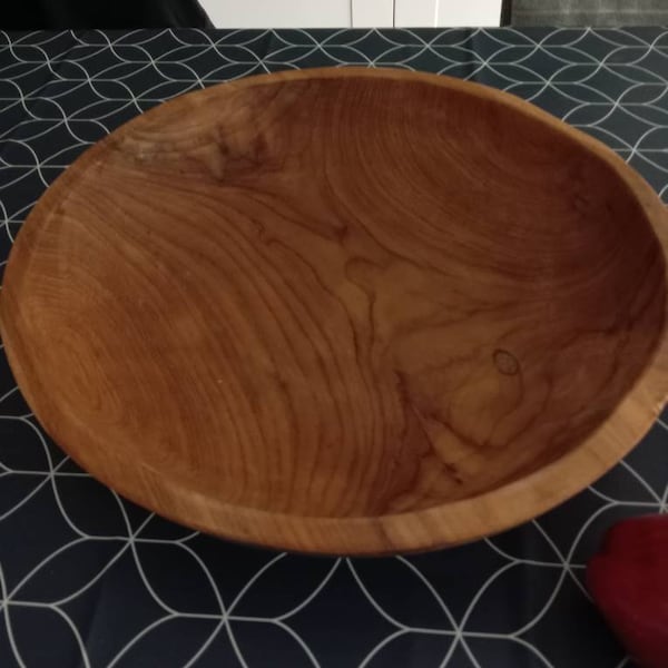 Large Teak Root Bowl / Rustic Wood Fruit Bowl / Handcarved Bowl ...