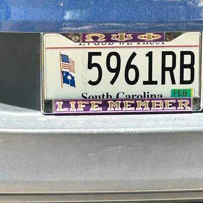 Delta Sigma Theta DST License Plate Red Background Mirror Letters ...