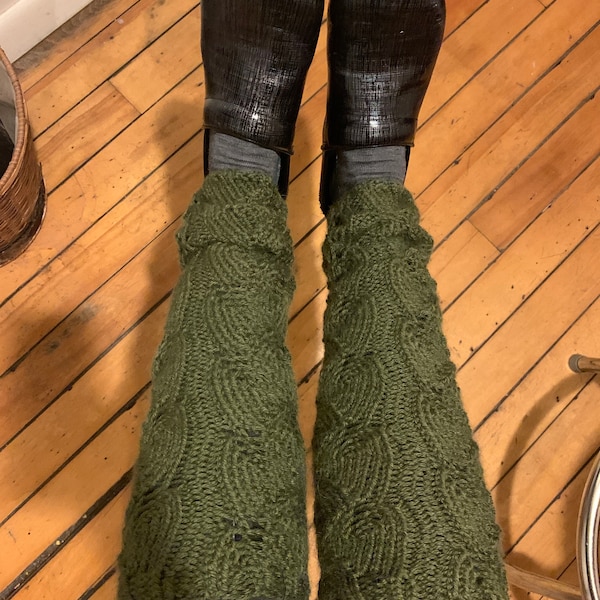 Knitted Boot Toppers, Boot Cuffs in L.PURPLE Color , Boot Warmers Boot ...