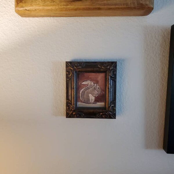 Bunny Rabbit Framed Miniature Watercolor-style Art Print by James ...