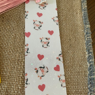 Cow Bookmarks Cute Bookmarks, Animal Bookmarks, Kawaii Bookmarks, Cow ...