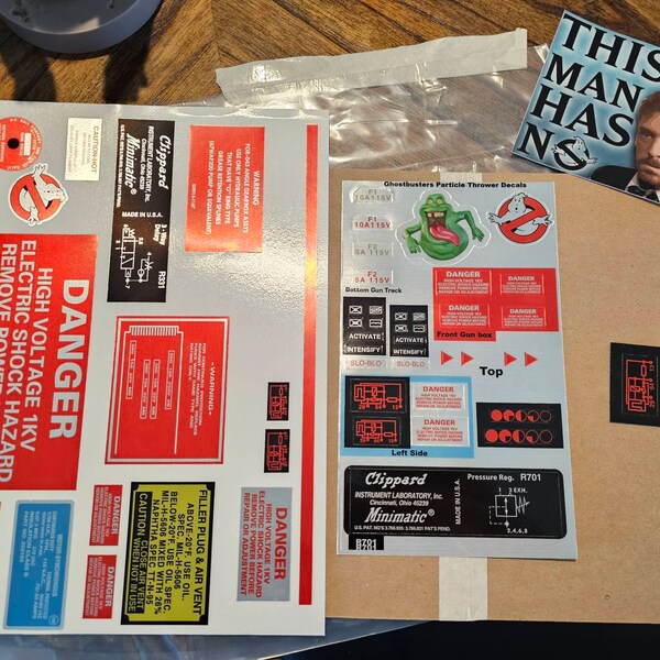 Ghostbusters Proton Pack and Neutrona Wand Decals - Etsy