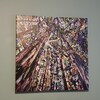 CANVAS PRINT Ornate Forest Cedar Trees Painting by Taralee Guild Square ...
