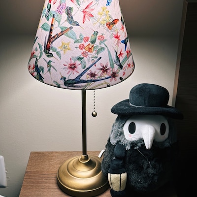 Gingham Check Lamp Shade. Checkered. Black and Red. Shade is - Etsy