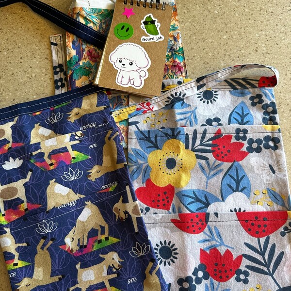 Batik Space Galaxy Patchwork Skirt W/ Elastic Waist, Large Pockets ...