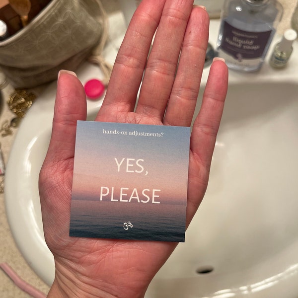 30-piece Yoga Teacher Permission Consent Hands-on Adjustment Alignment ...