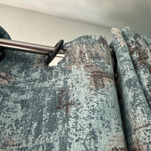 Custom Bohemian Fishnet Linen Sheer Curtain, 6 Color Options, Rod ...