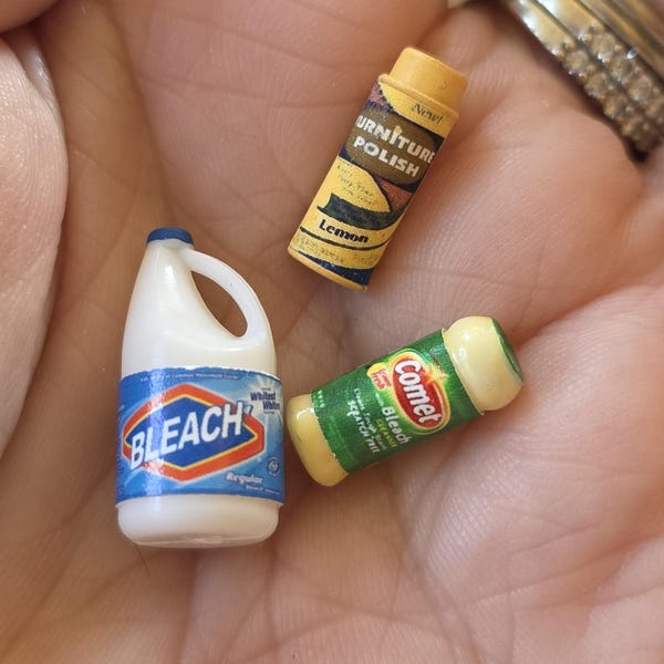 Miniature Cleaning Supplies I Miniature 1:12 Scale Home Cleaning ...