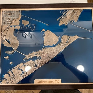 Woodcut Map Art Custom City Wood Map Wood and Epoxy | Etsy