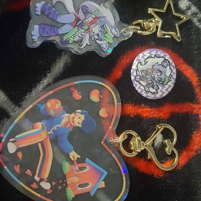 Wally Darling welcome Home Two-sided Holographic Charm - Etsy