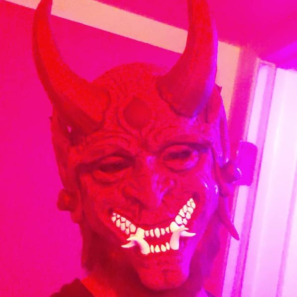 Grey Goblin Oni Mask / Wearable Oni Mask / Japanese Yokai Style Mask - Etsy