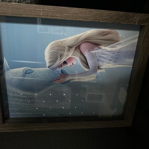 Disney's Elsa Frozen II LED String Light Shadowbox - Etsy