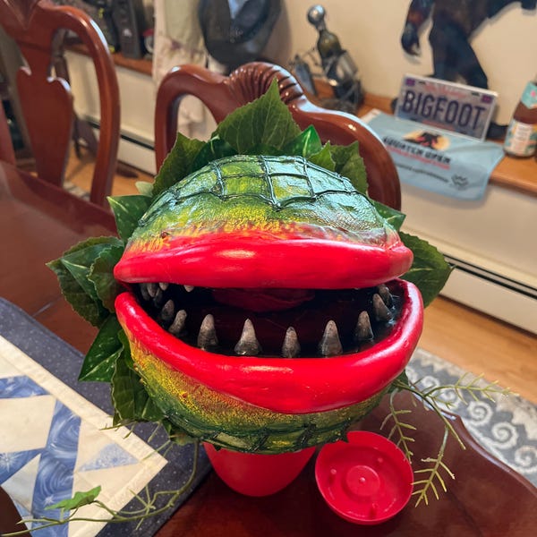 Little Shop of Horrors Audrey Two Pod One Hand Puppet. Replica Hand ...