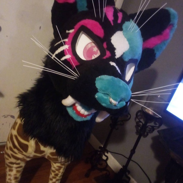 Fursuit Nose Pattern and Tutorial - Pickable Plush Dog Snout W ...