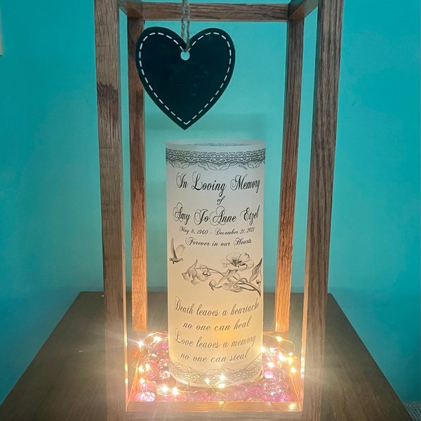 12 Personalized Memorial Funeral, Celebration of Life Table Decoration ...