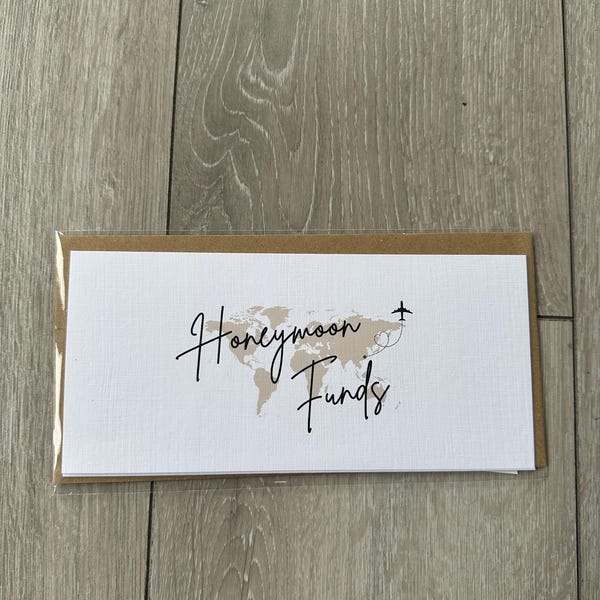 Personalised Honeymoon Funds Money Wallet Wedding Gift Money Cash ...