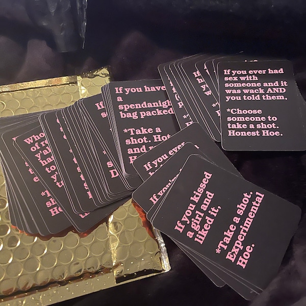 Who's the Biggest Hoe?-adult Card Game,drinking Game,card Game,ladies ...