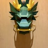 Papercraft 3d Chinese Dragon Mask PDF Digital Template, Low Poly Paper ...