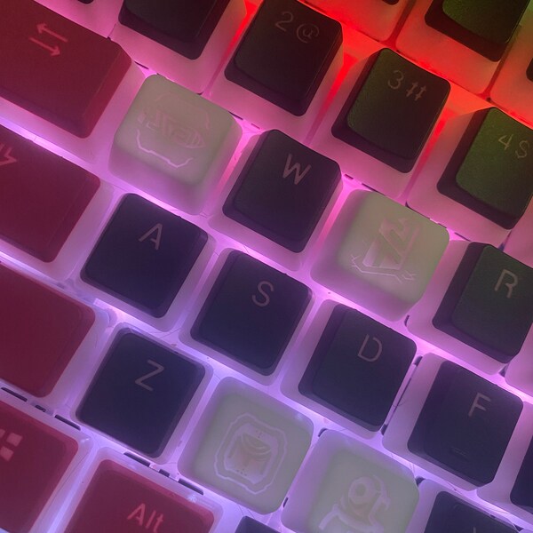 Valorant Fade Keycaps Cherry MX Mechanical Keyboards - Etsy