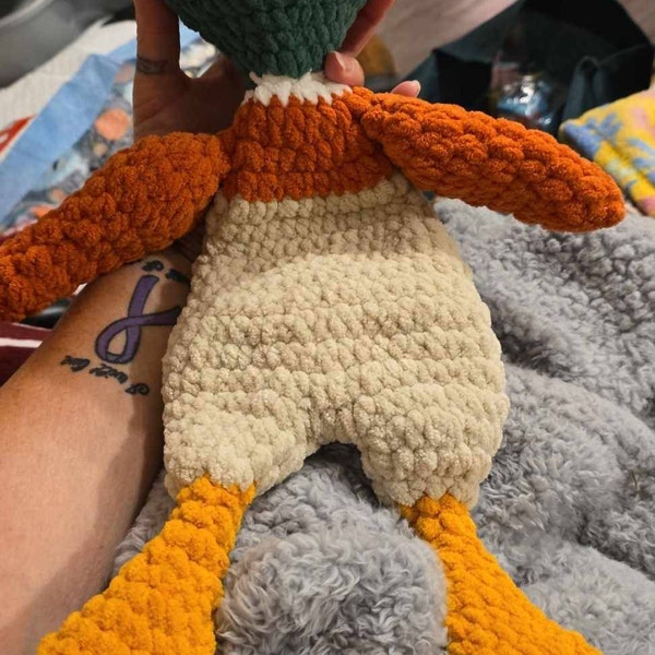 No-sew Miles Mallard Duck Snuggler Crochet PATTERN Duck Amigurumi ...