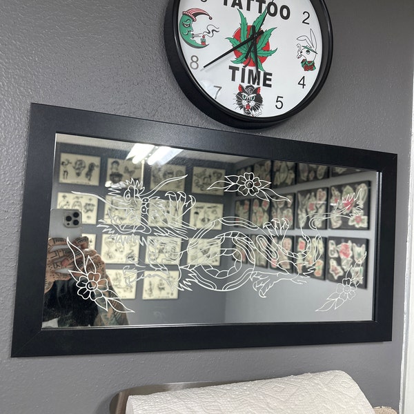 Custom Etched Mirror - Etsy