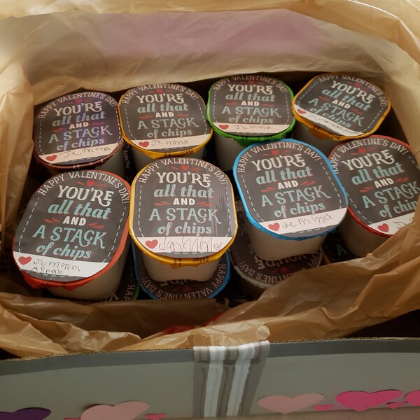 INSTANT DOWNLOAD Printable Chips Pringles Valentines You're All That ...