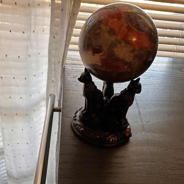 Pink Cipolin Headstone, Tombstone, Gravestone, Ghost Cat, Crystal - Etsy