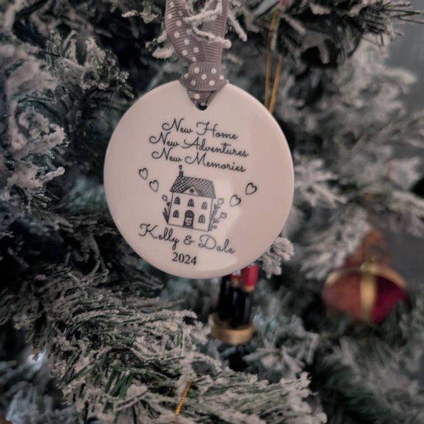 New Home Gift, Personalised New Home Ornament, Housewarming Gift, New ...