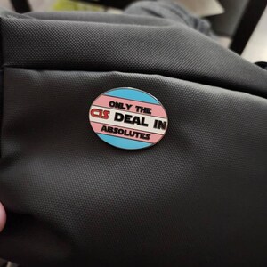 Maybe but Probably Not Gray Ace Demi Pride Enamel Pin in Demisexual ...