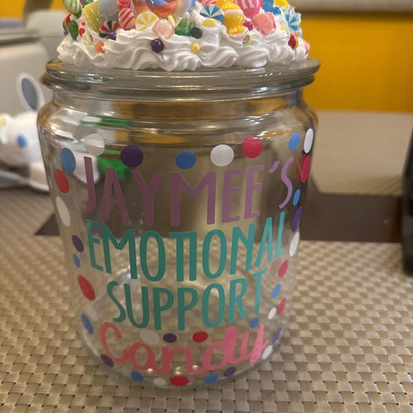 Funny Motivational Candy Jar Gift, Custom Treat Candy Holder for Boss ...