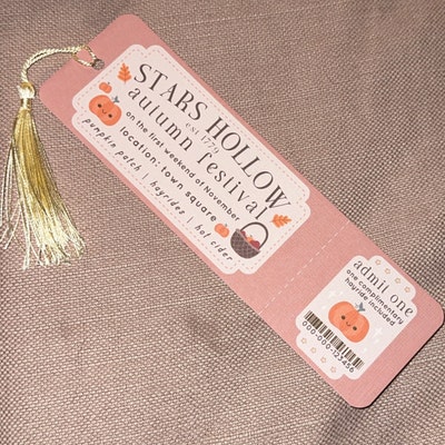Autumn Festival Bookmark Pumpkin Fall Bookmark Fall Festival Rory ...