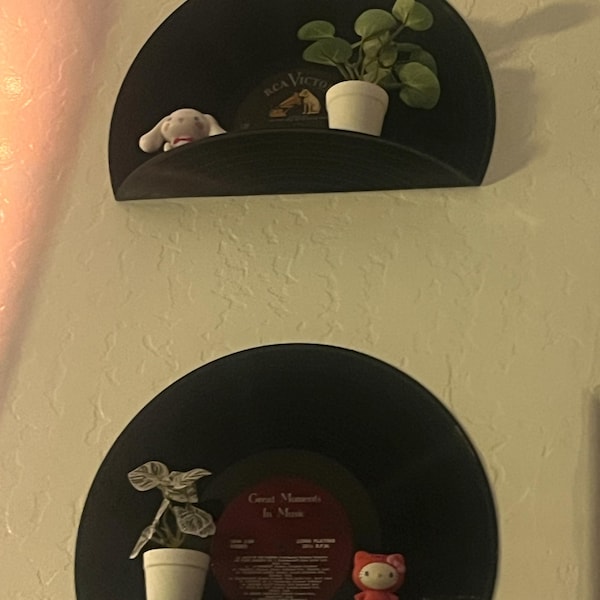 BUY 3 GET 1 FREE!! Vinyl Record Shelf!! Retro Vinyl Record Wall Decor ...