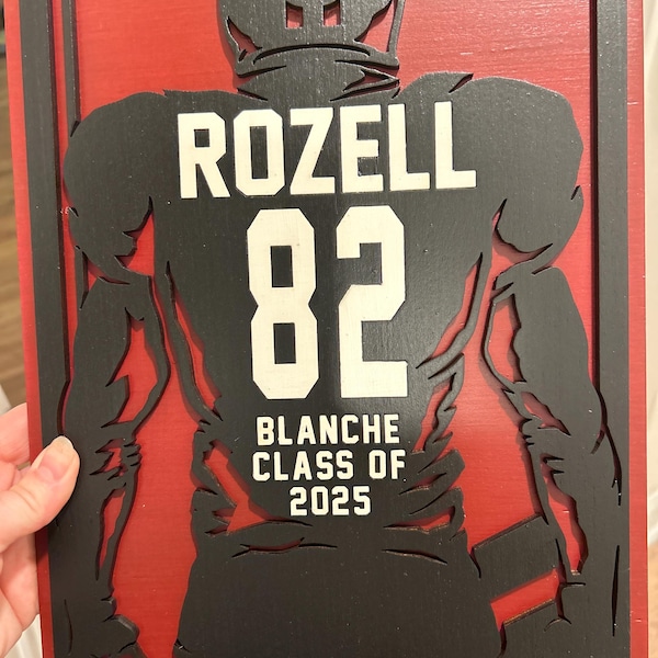 Custom Football Player Sign Team Order - Etsy