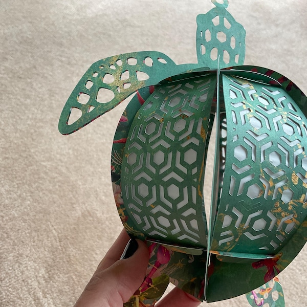 Pack 3 Lotus Lanterns SVG Paper Lanterns Insects and Animals Paper ...