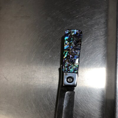 1 Pair Natural Pura Abalone Shell Knife Handle Inlay Scale Blank Sheet ...