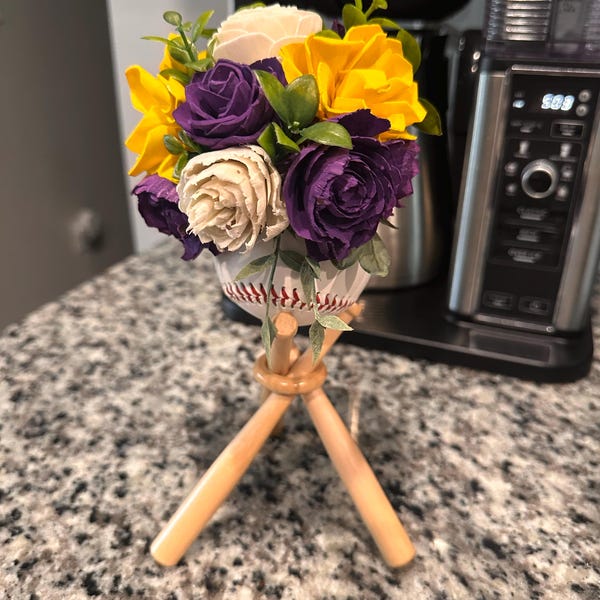 Made-to-order Wood Flower Volleyball Bouquet - Etsy
