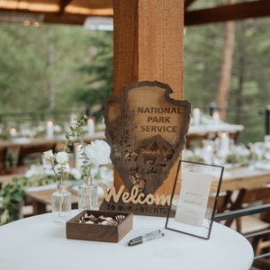 Park Style Welcome Sign Parks System Inspired Family Name - Etsy