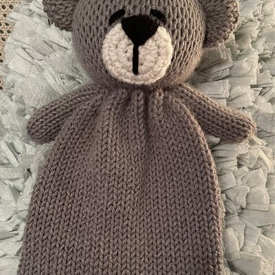 MACHINE KNIT Bear Lovey Pattern Addi Bear, Addi Knit Pattern, Knitting ...