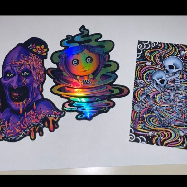 Art Print of Trip Alien / Alien Art / Psychedelic Alien / Trippy Alien ...