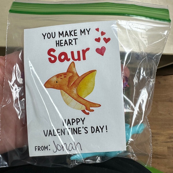 Dinosaur Valentines - Printable - Kids Valentine Cards - Instant ...