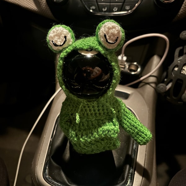 Crochet Pattern Gear Shift Frog Hoodie, English US Terms & Swedish - Etsy